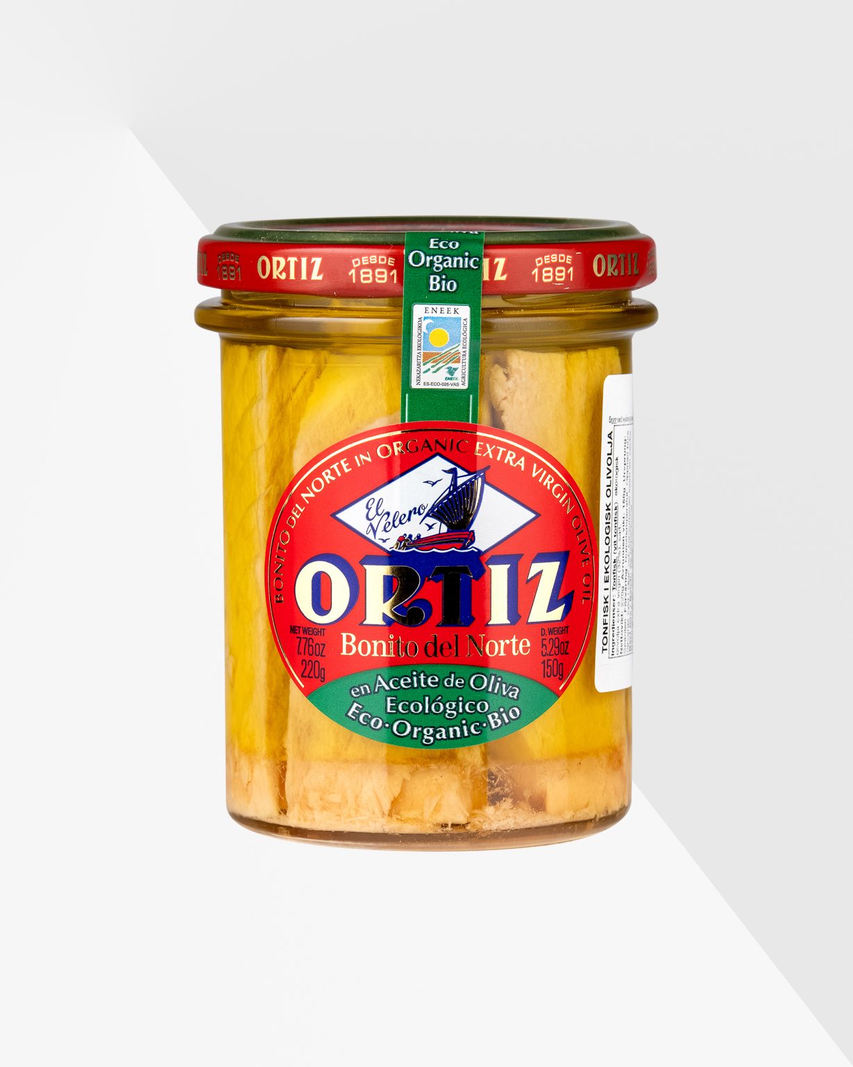 Ortiz Bonito del Norte vit tonfisk i ekologisk olivolja 220 g ...